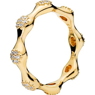 Pandora潘多拉奥莱爱的豆荚戒指金色精致通勤优雅礼物