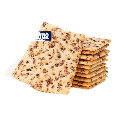 奇亚籽三色藜麦苏打饼干咸味梳打抗饿饱腹健身休闲零食食品小吃