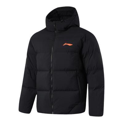 李宁正品男子保暖连帽棉服