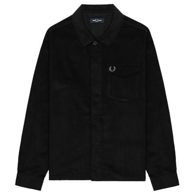 FRED PERRY男士休闲夹克2025冬季翻领开衫纽扣麦穗刺绣外套M1717