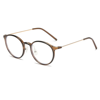 Nomina 8.8G超轻复古椭圆框平光镜可配近视素颜镜框设计感眼镜架