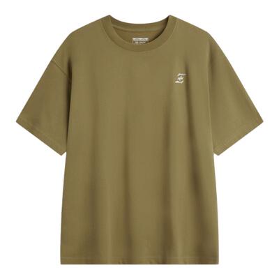 李宁正品夏季新款男女同款宽松亲肤柔软舒适短袖文化衫AHSU987-5