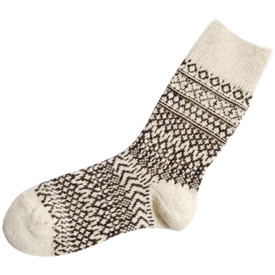 nk日本羊毛绒家居机车滑雪堆堆袜