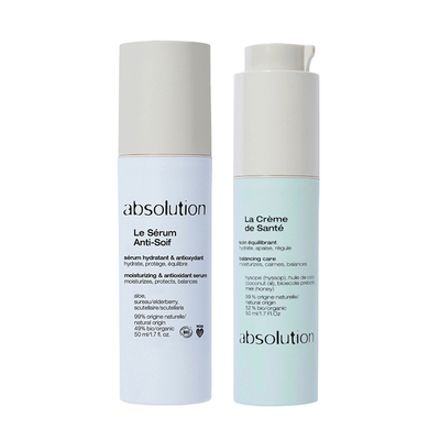 absolution瀑布精华+绿荫乳霜补水保湿平衡水油换季维稳强韧屏障