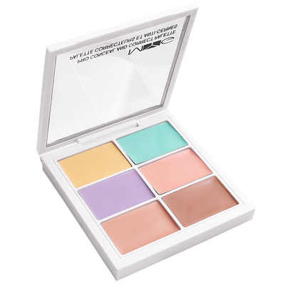 nyx六色遮瑕盘修容盘多功能高光