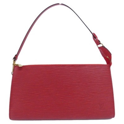 中古LV路易威登女包A级95新Pochette麻将包水波纹手提包高级正品