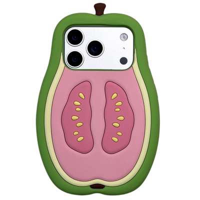 @BOBBY PLANET原创趣味番石榴可爱卡通创意适用iphone18Promax手机壳苹果17p软硅胶防摔16543水果小清新搞怪