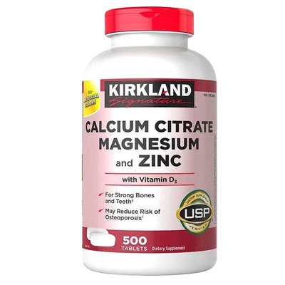 柯克兰柠檬酸钙镁锌+维生素D3片