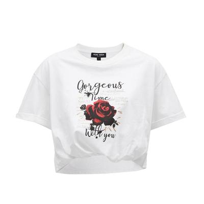 VeroModa字母印花街头风T恤