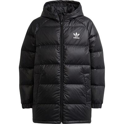 三叶草大童中长款保暖羽绒服