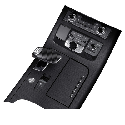 奥迪A8内饰中控黑武士改装贴膜