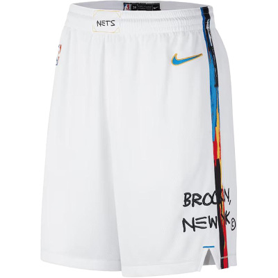 Nike/耐克正品DRI-FIT 男子布鲁克林篮网队短裤DO9649-100