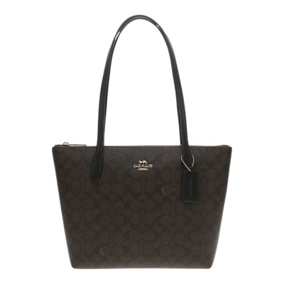 【自营】COACH/蔻驰Fiona 24 品牌微标印花 女士单肩手提托特包