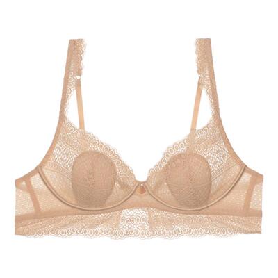 梧桐本色内衣超薄大胸显小水晶杯