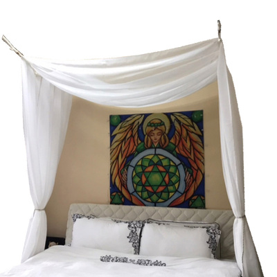 民宿客栈装饰纱幔防尘床幔