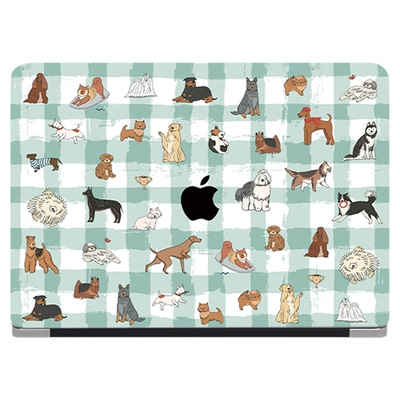 小狗野餐日Mac13寸M1保护套air15寸电脑壳pro13MacbookM4Pro14