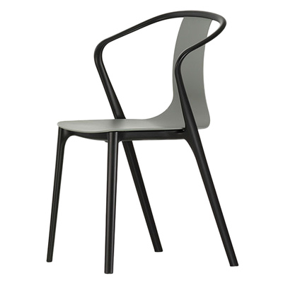 初森家具简约塑料堆叠扶手餐椅