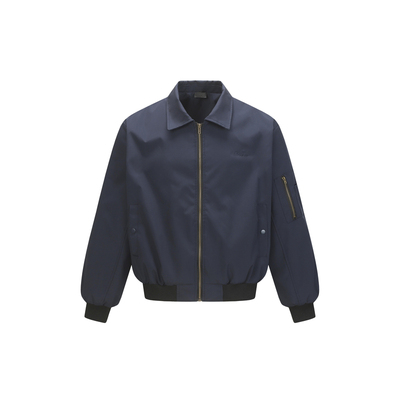 美式复古cleanfit翻领刺绣外套