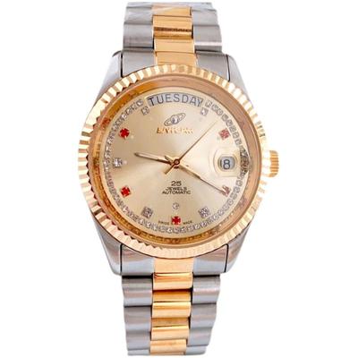 英哥瑞士男士库存全钢商务机械