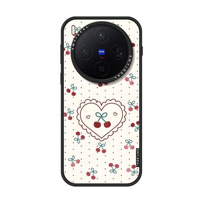 SMYIDEAL思茉伊适用oppofindx9ultra手机壳vivox300pro磁吸新款200promimi爱心樱桃x300不会撞壳少女风findx8