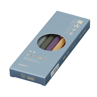 besgu六棱复古按动中性笔k35型