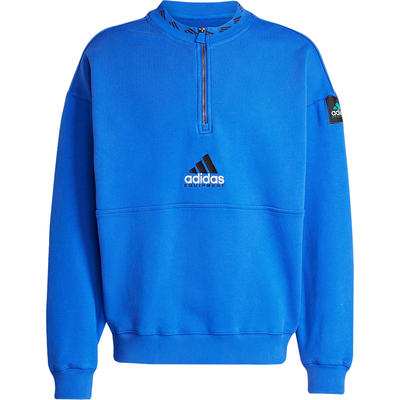 Adidas/阿迪达斯官方正品EQT FLEECE HZ男士加绒半拉链卫衣JD0643