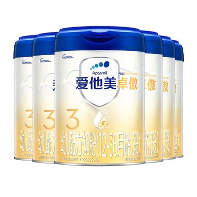 爱他美旗舰店】爱他美卓傲3段幼儿配方奶粉800g*6罐12-36个月三段