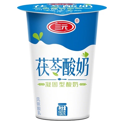 三元茯苓酸奶150g杯低温早餐奶