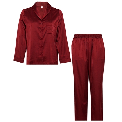 丝质顺滑家居套装爱美丽红品女