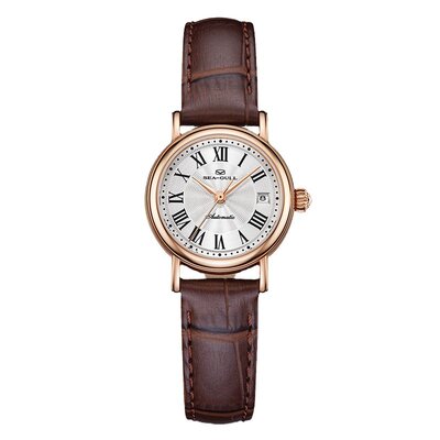 正品海鸥表经典简约商务休闲小巧玲珑女士全自动机械表女表1046L