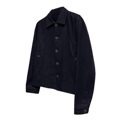 原牛短款牛仔夹克秋冬