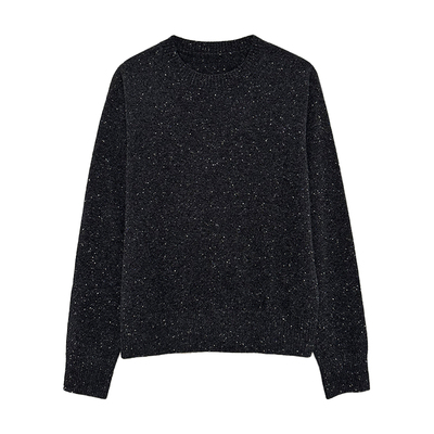 81HOURS百搭新款圆领长袖羊绒衫