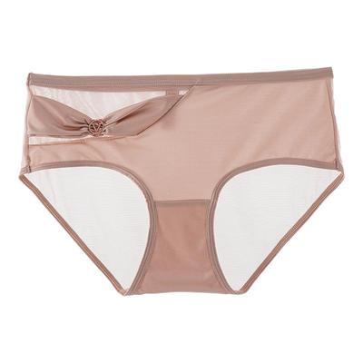 高级感油光缎面女士内裤