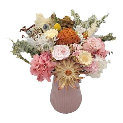 南非进口班克木帝王干花花束摆件