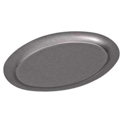 复古风餐厅商用不锈钢盘椭圆盘