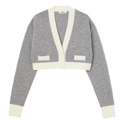 SANDRO法式短款秋季针织外套