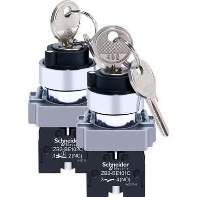 旋钮钥匙开关施耐德电气档位调节