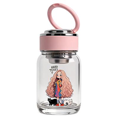 高颜值高硼硅提环玻璃杯
