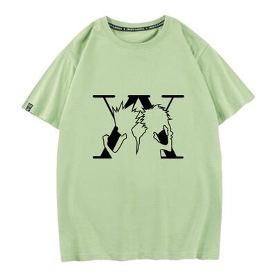 秀洛男奇犽周边小杰西索联名衣服富坚义博短袖情侣装全职猎人T恤