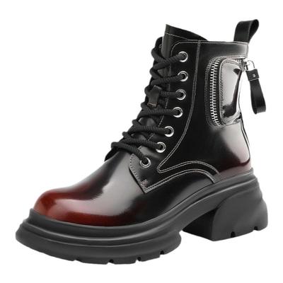 伊伴厚底马丁靴秋冬新款