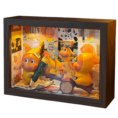 星星人泡泡玛特手办收纳展示相框