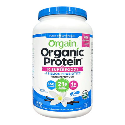 现货大罐装Orgain香草味蛋白质粉
