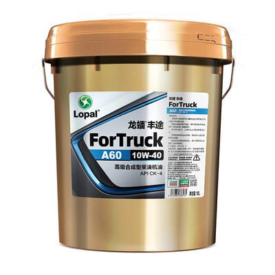 龙蟠丰途A60柴油机油10W40/15W40国五国六CK-4合成型18L优异抗磨