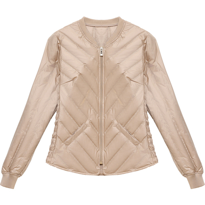 雅鹿羽绒内胆女短款修身百搭打底