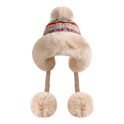 冬季加绒保暖针织帽女