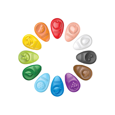 OMMO可啃咬不脏手宝宝大豆蜡笔