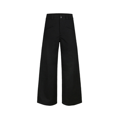 SEEKSIMPLE【升级版】黑色直筒阔腿垂感宽松休闲西装裤子女D0588