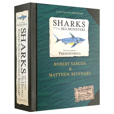 史前大鲨鱼和海怪 立体书 英文原版 Encyclopedia Prehistorica Sharks and Other Sea Monsters 英文版儿童百科全书 3D纸雕艺术书