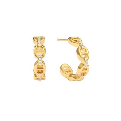 ONCHICC字圈链耳钉小众设计感