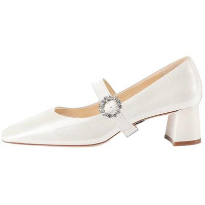 7or9玛丽珍鞋浅口法式粗跟